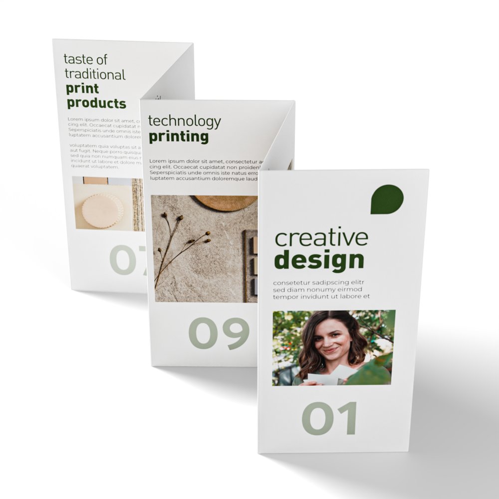 Folders staand formaat drukken - Gratis verzending