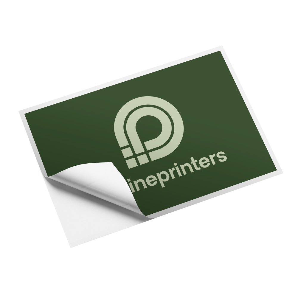 Hoekige stickers in vrij formaat, Vrije invoer formaat, hoekig bij ...